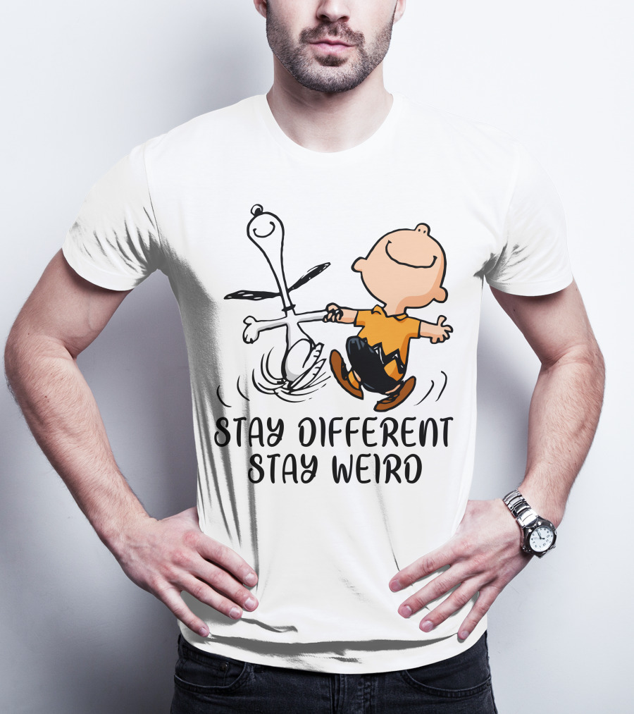 Stay Different Stay Weird Snoopy And Friends Dance T-Shirt