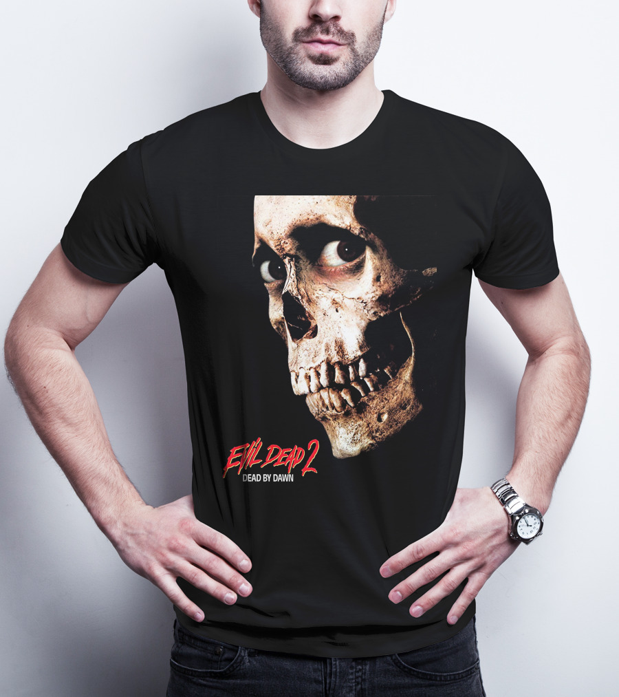 Evil Dead 2 Dead By Dawn Skull Face T-Shirt