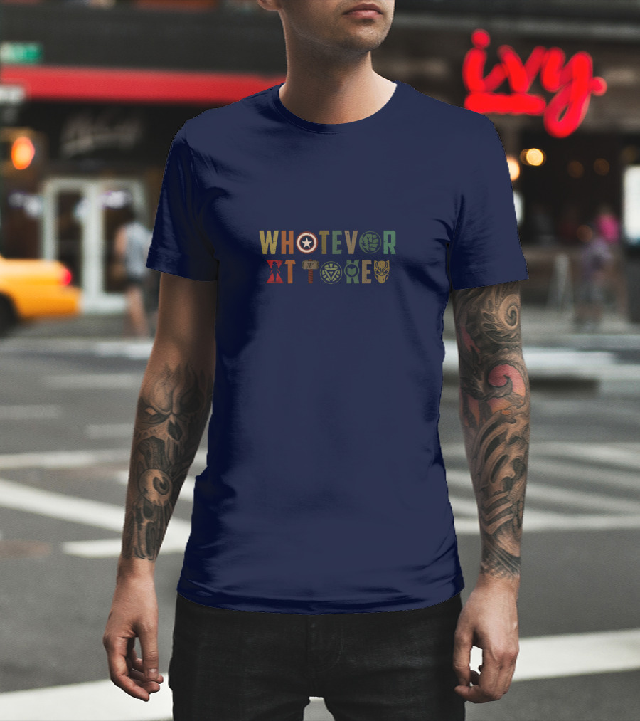 Whatever It Takes Avengers Symbols Captain America Iron Man Thor Hulk Black Panther T-Shirt