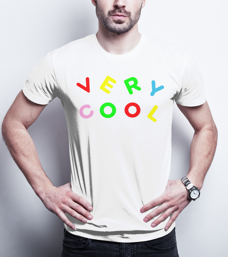 Very Cool Colorful Block Letters T-Shirt