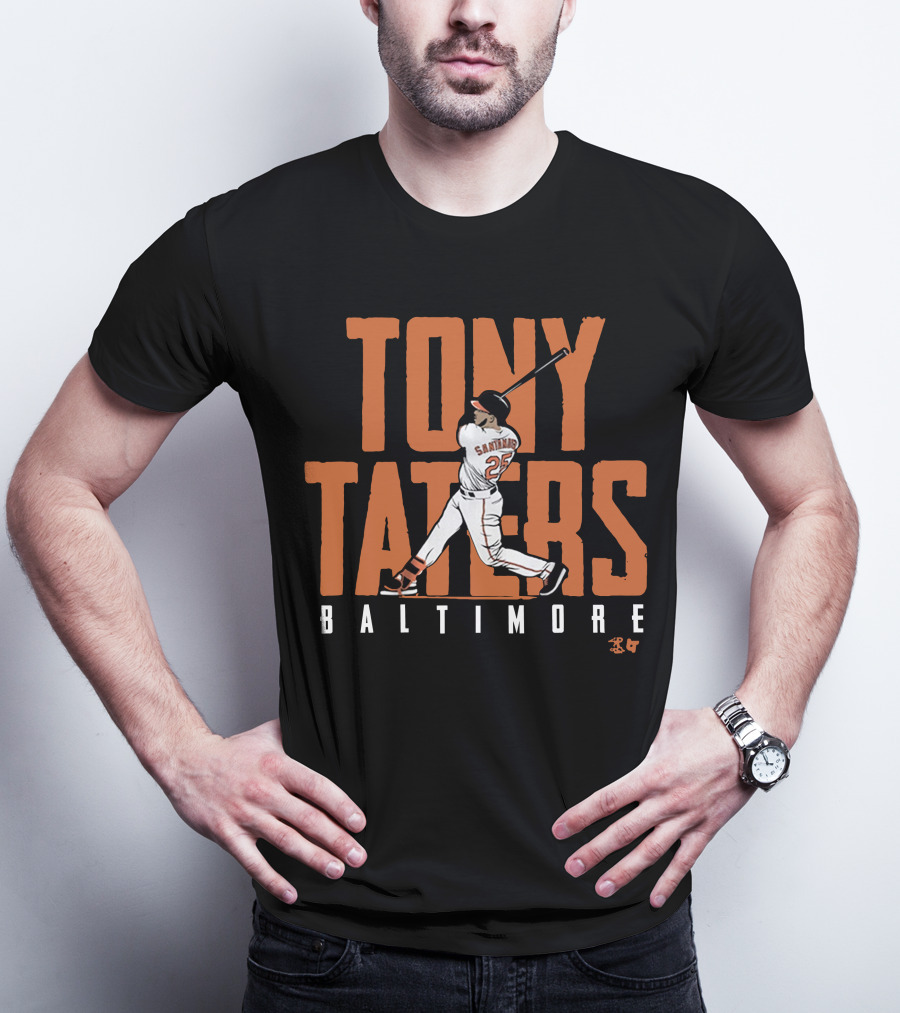 Tony Taters Baltimore Baseball Swinging Legend T-Shirt