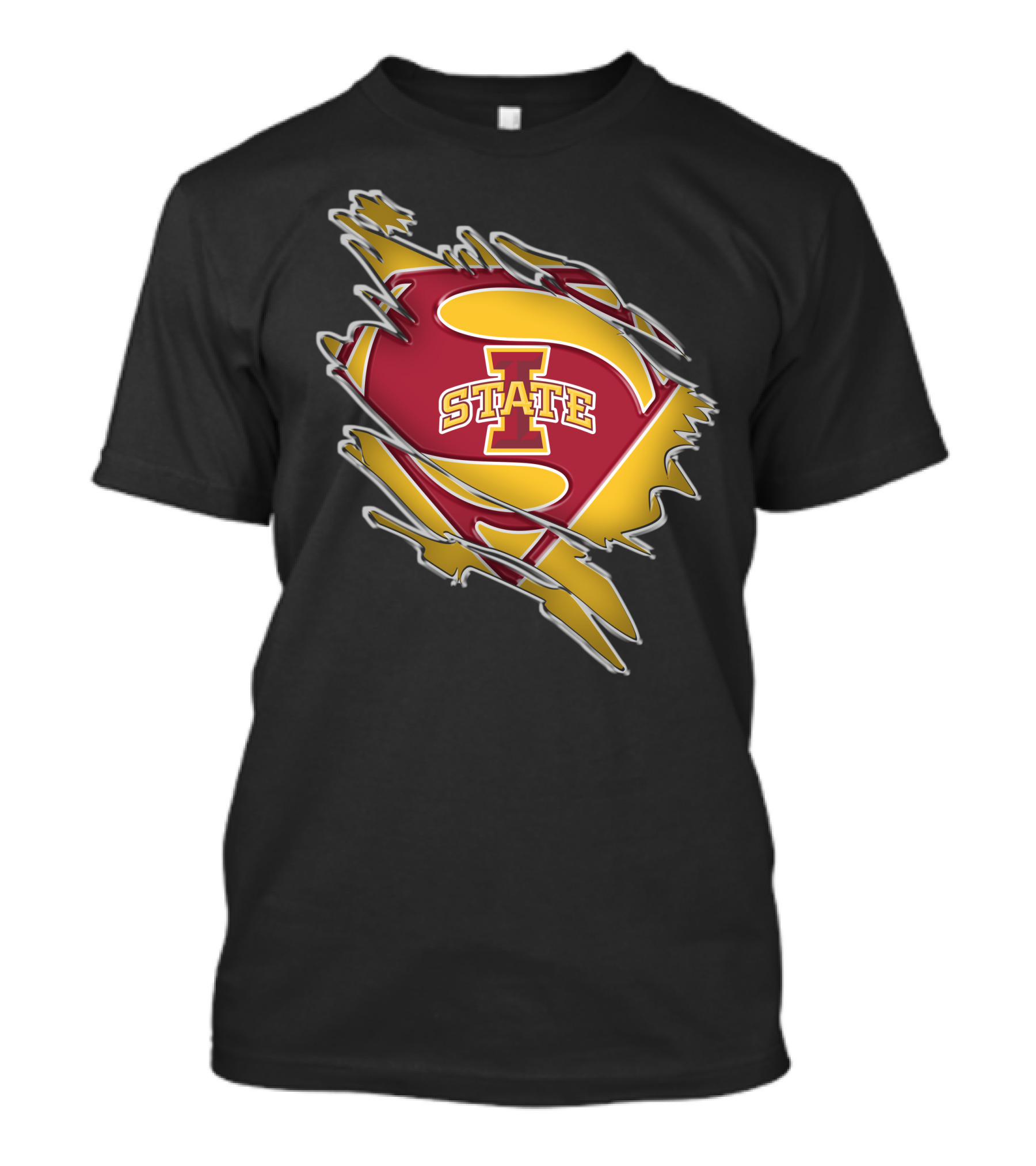 Iowa State Cyclones Superman Logo Burst T-Shirt