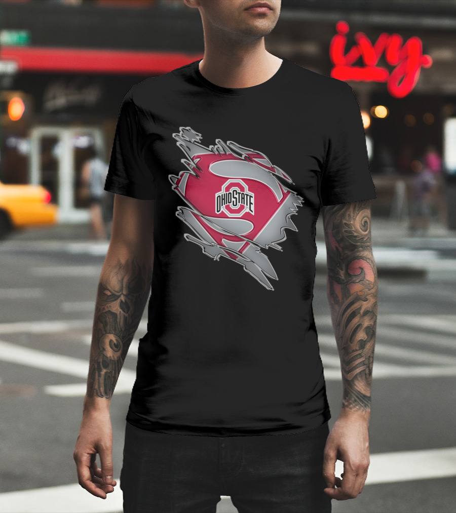 Ohio State Buckeyes Superman Logo Iconic T-Shirt