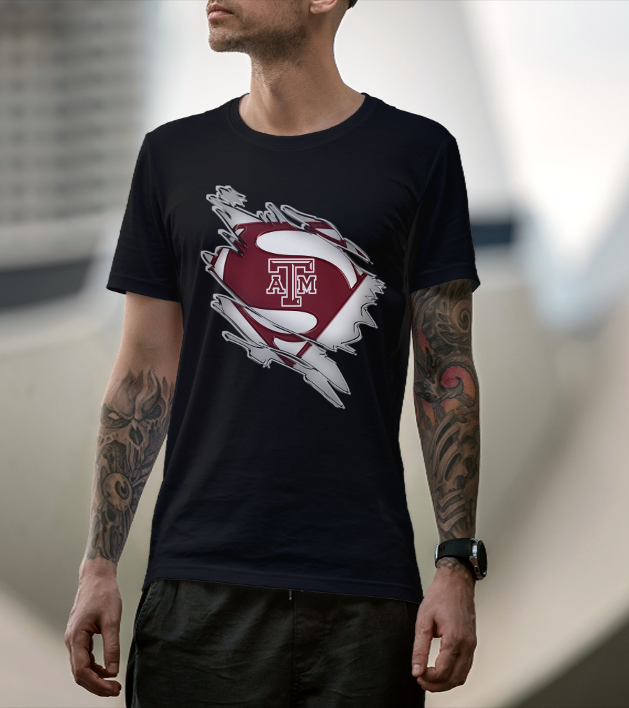 Texas A&M Aggies Logo Shield Tear T-Shirt