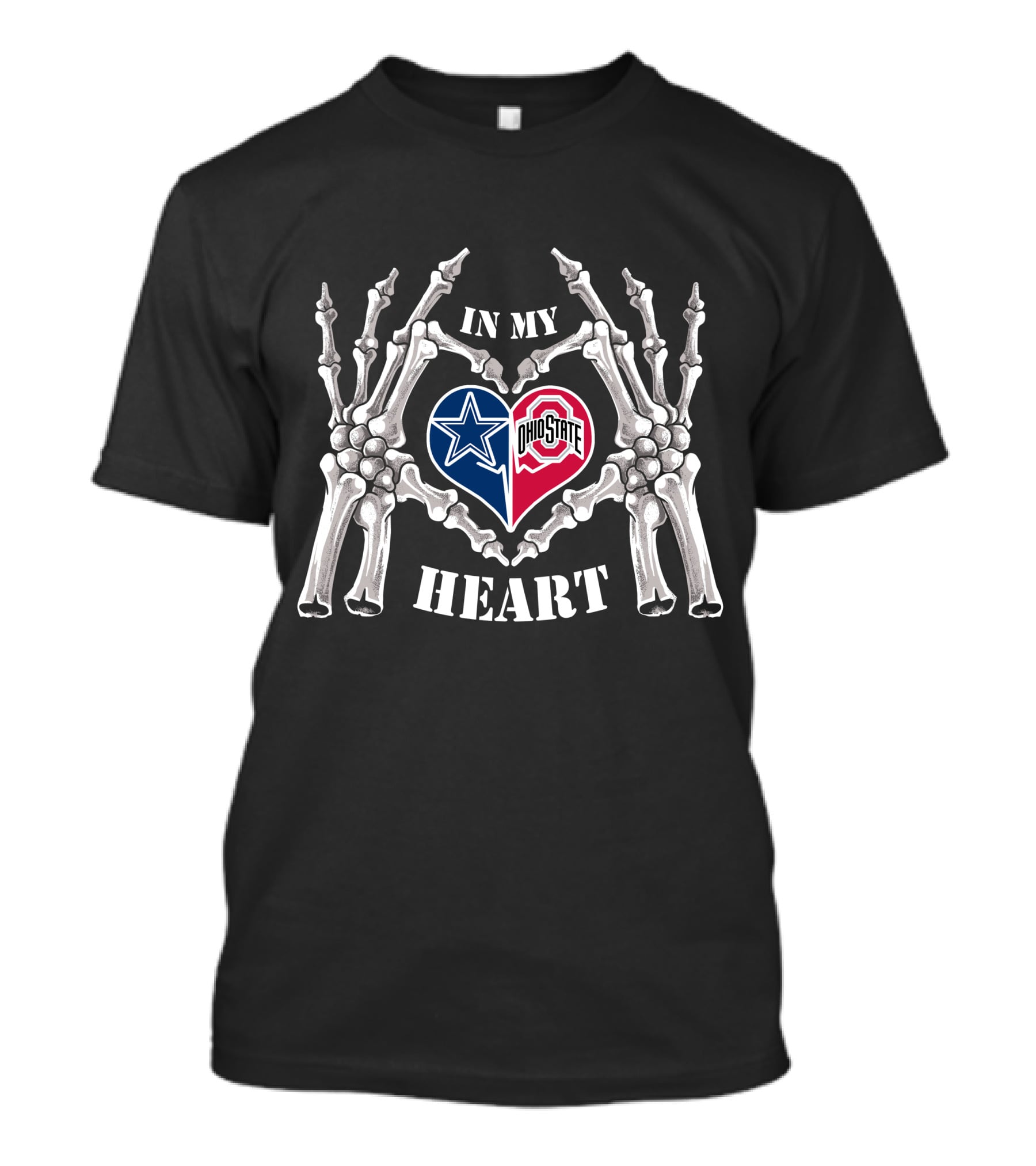 In My Heart Dallas Cowboys Ohio State Buckeyes T-Shirt