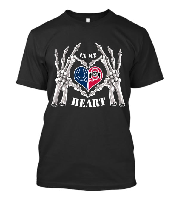In My Heart Indianapolis Colts Ohio State Buckeyes T-Shirt