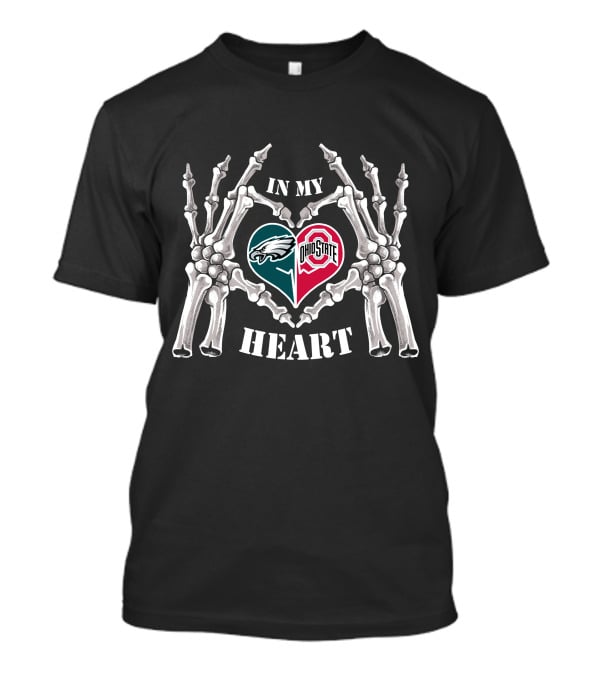 Philadelphia Eagles Ohio State Buckeyes In My Heart T-Shirt