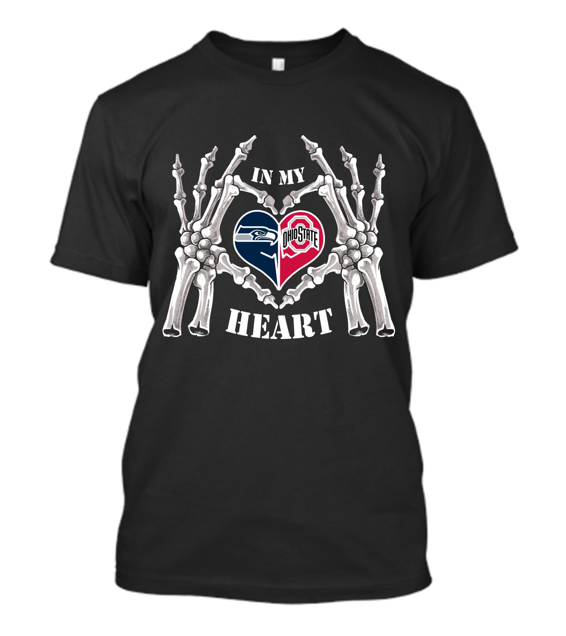 Seattle Seahawks Ohio State Buckeyes In My Heart T-Shirt