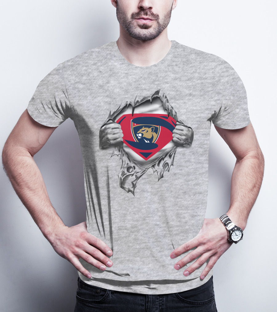 Florida Panthers Superman Shield Emblem T-Shirt