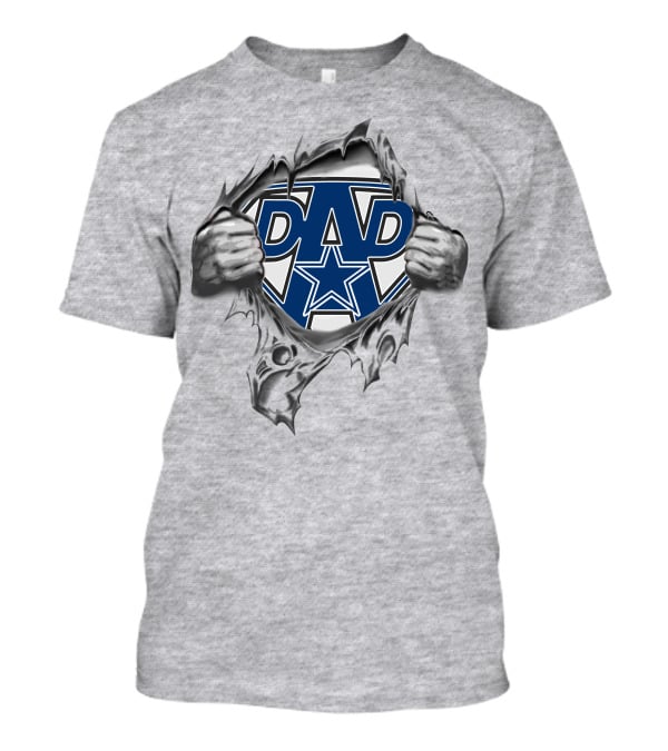 Dad Dallas Cowboys Star Logo Hero T-Shirt