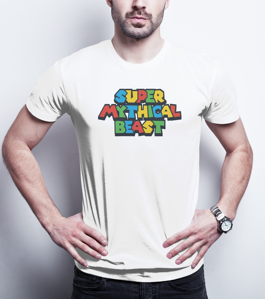 Super Mythical Beast Retro Game-Inspired T-Shirt