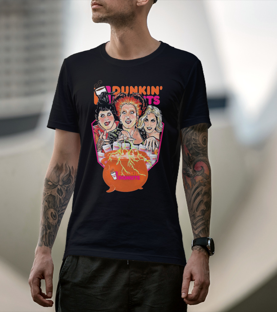 Hocus Pocus Witches Dunkin' Donuts Cauldron Magic T-Shirt