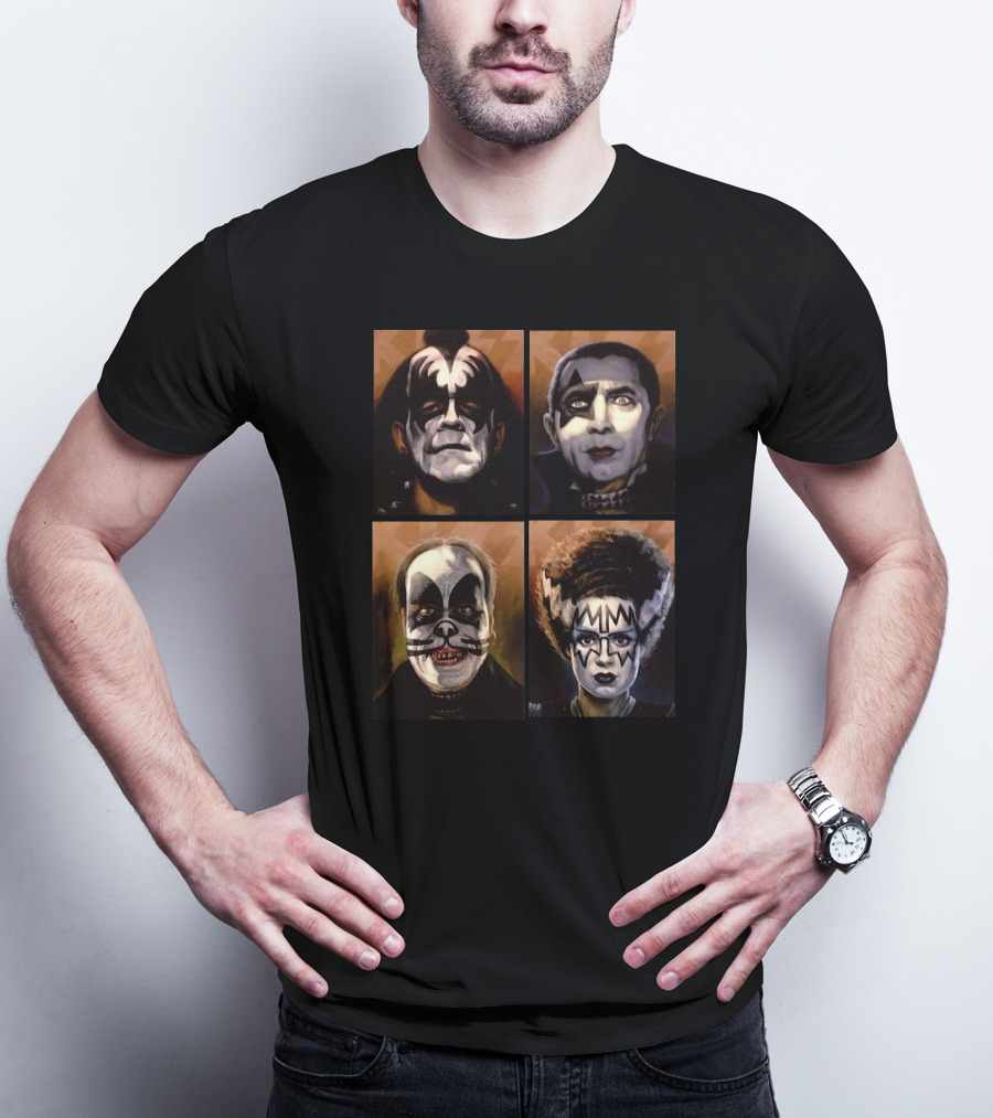 Monster Kiss Cats Quartet T-Shirt