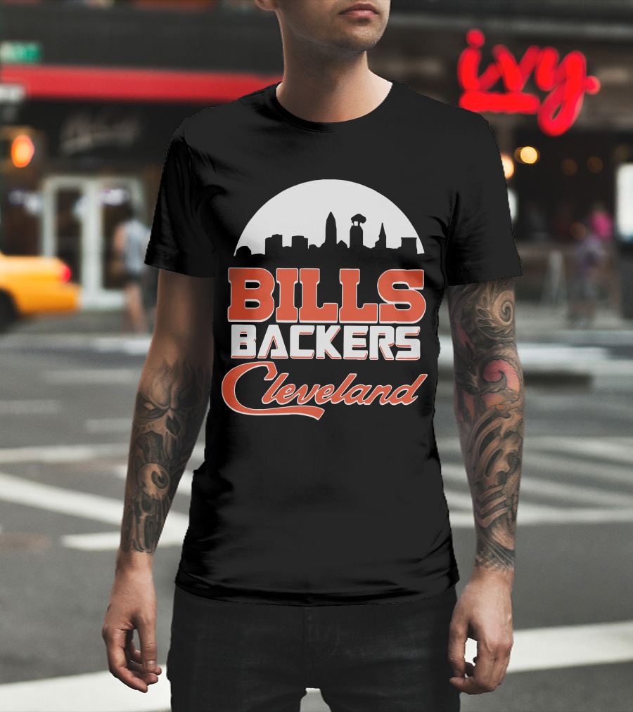 Bills Backers Cleveland Skyline T-Shirt