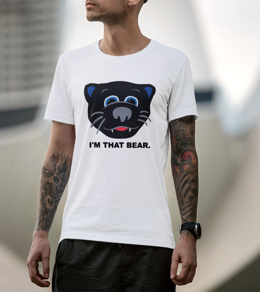 Carolina Panthers I'm That Bear Face T-Shirt