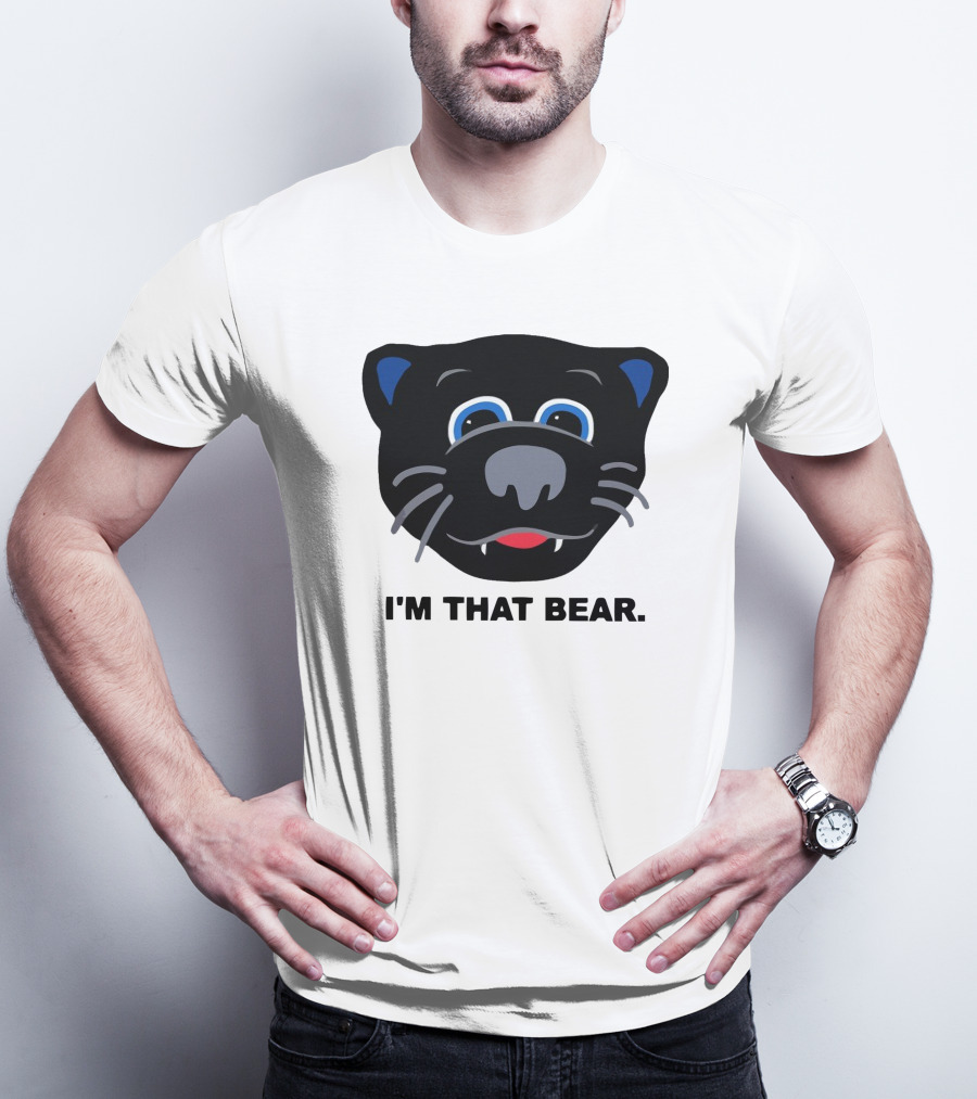 Carolina Panthers I'm That Bear Face T-Shirt
