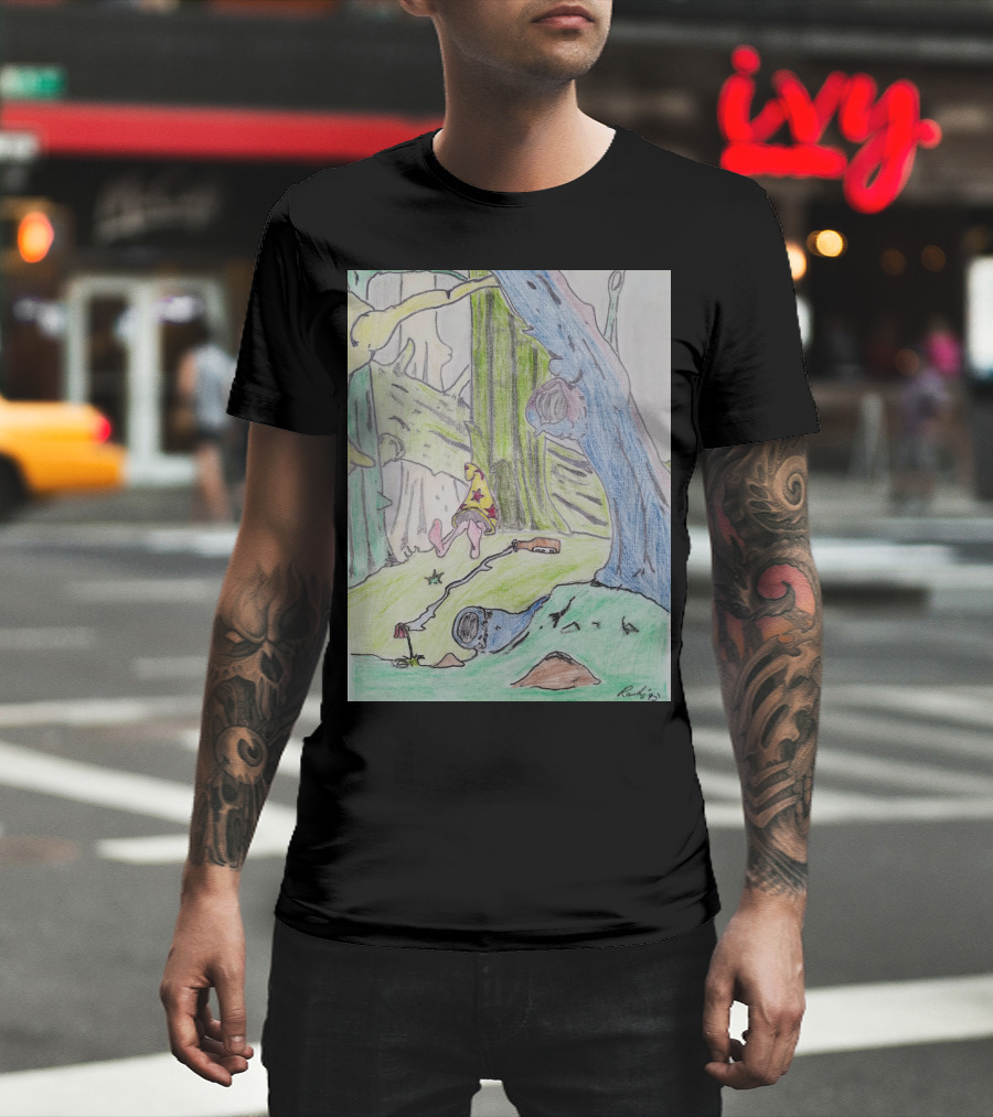The Colored Forest Mysterious Path In Enchanted Woods T-Shirt
