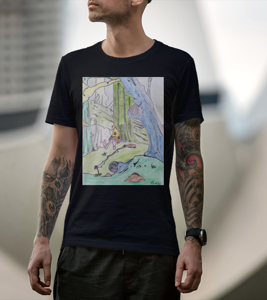The Colored Forest Mysterious Path In Enchanted Woods T-Shirt