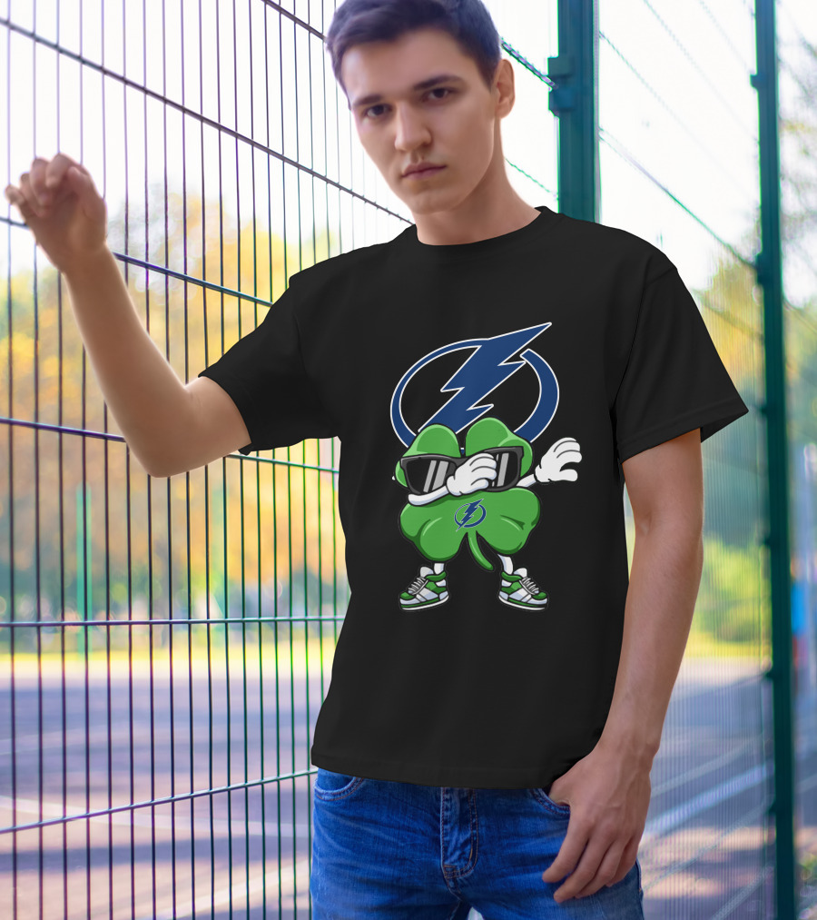 Tampa Bay Lightning Dabbing Shamrock T-Shirt