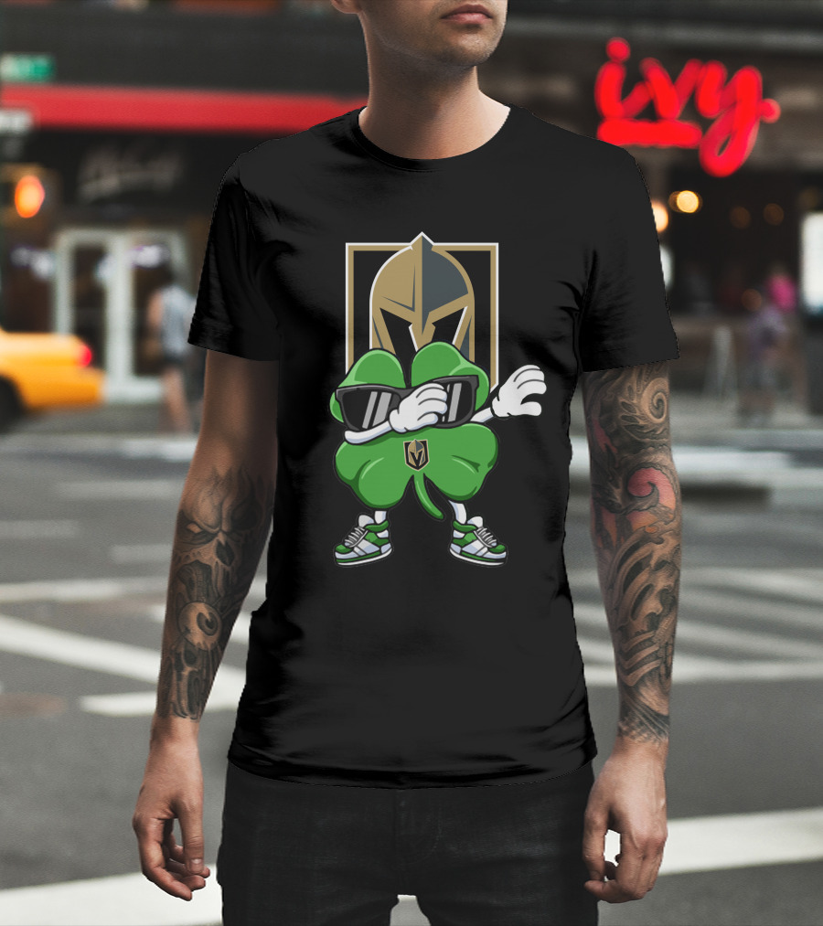 Vegas Golden Knights Shamrock Dab T-Shirt