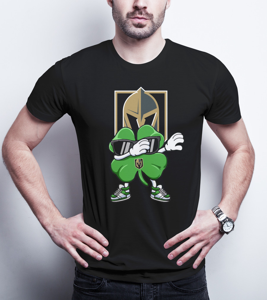 Vegas Golden Knights Shamrock Dab T-Shirt