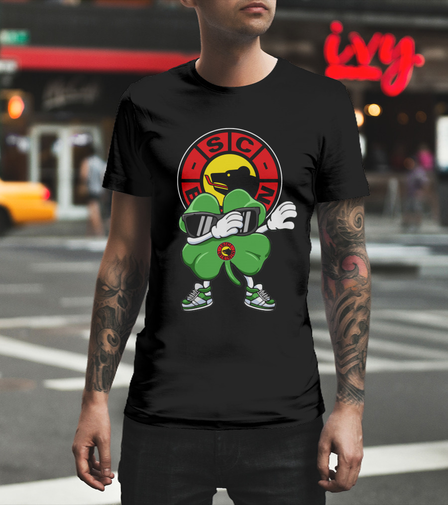 SC Bern Cool Clover Mascot With Sunglasses And Bear T-Shirt