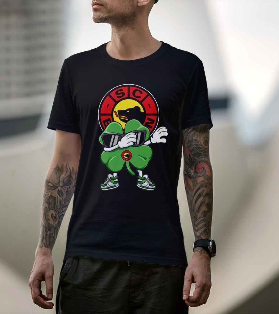 SC Bern Cool Clover Mascot With Sunglasses And Bear T-Shirt