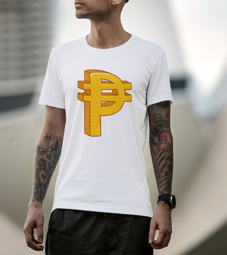 Peso Currency Symbol Philippines Gold T-Shirt