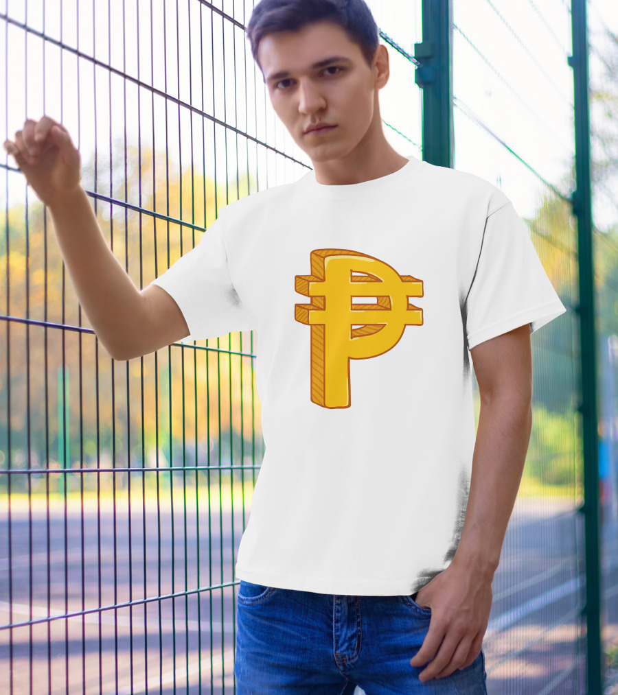 Peso Currency Symbol Philippines Gold T-Shirt
