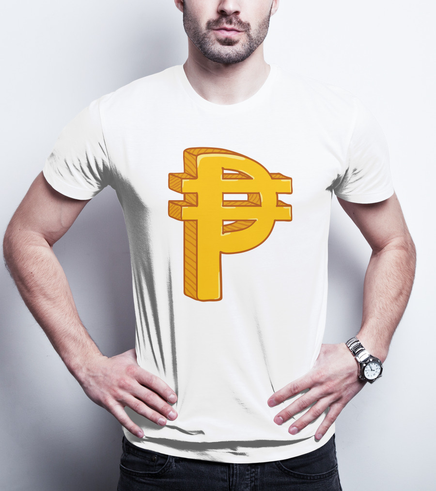 Peso Currency Symbol Philippines Gold T-Shirt