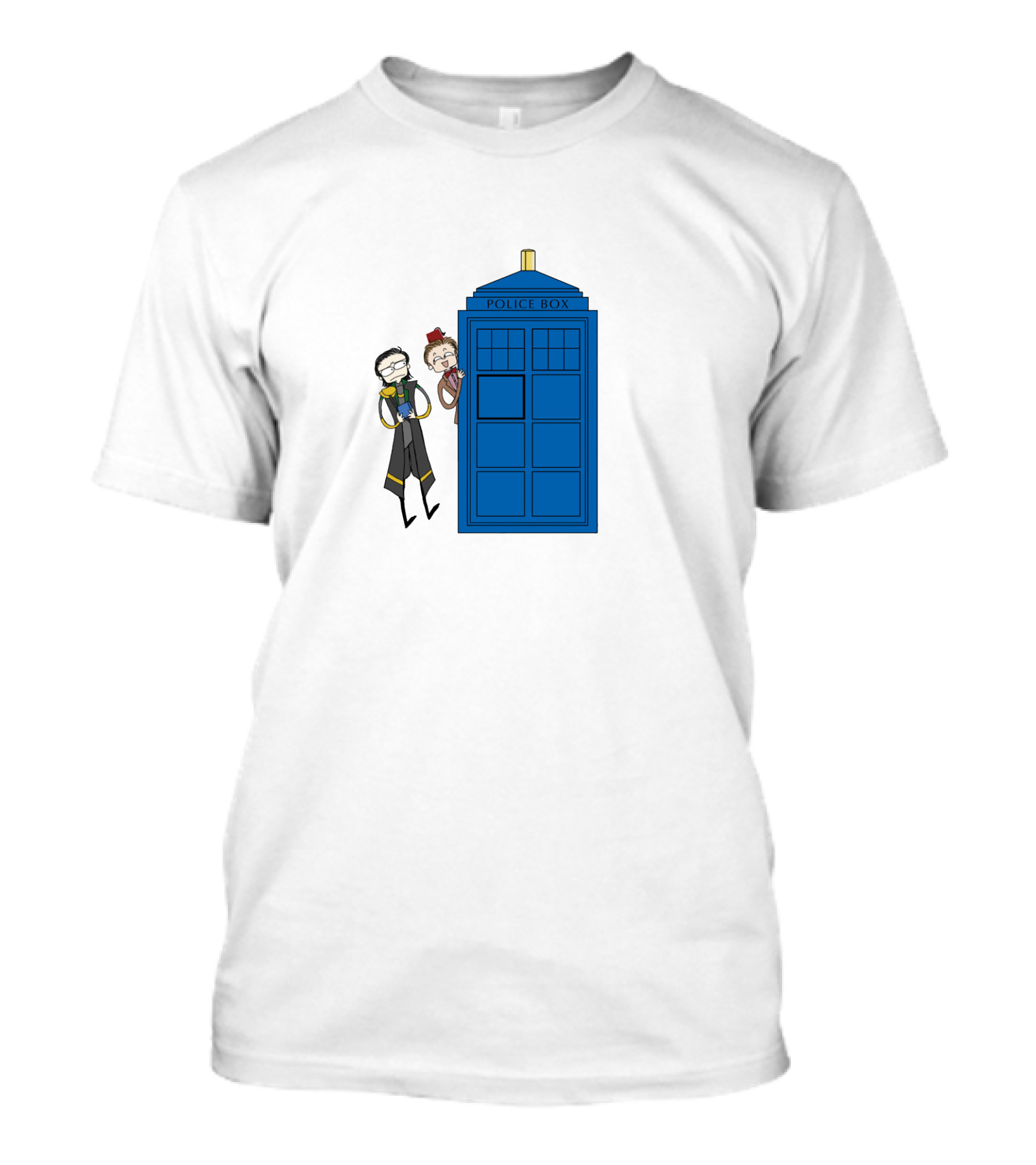 Twomad Police Box Doctor Who T-Shirt