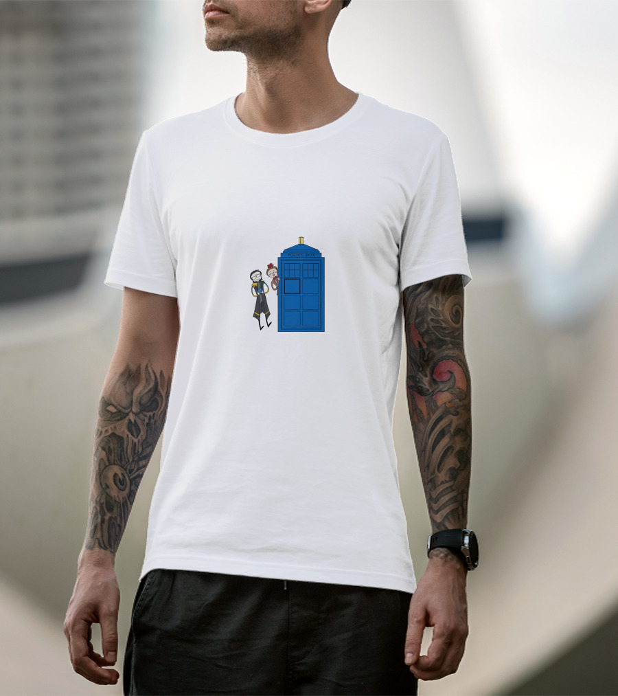 Twomad Police Box Doctor Who T-Shirt
