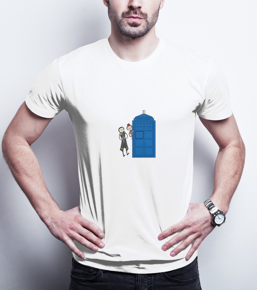 Twomad Police Box Doctor Who T-Shirt