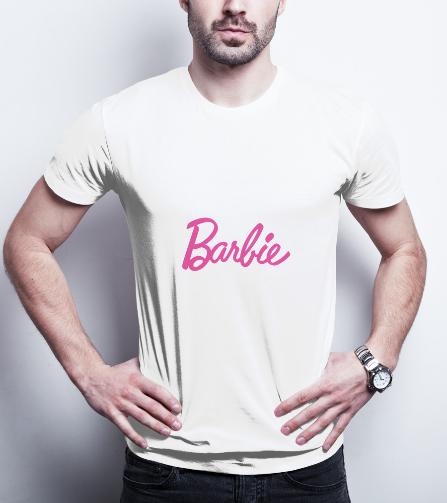 Barbie Logo Pink Script Iconic T-Shirt