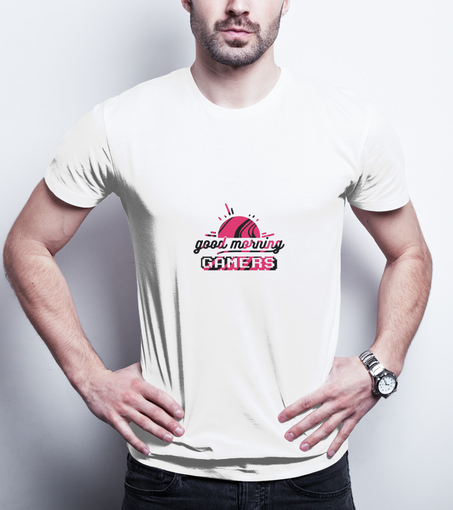 Good Morning Gamers Pixel T-Shirt