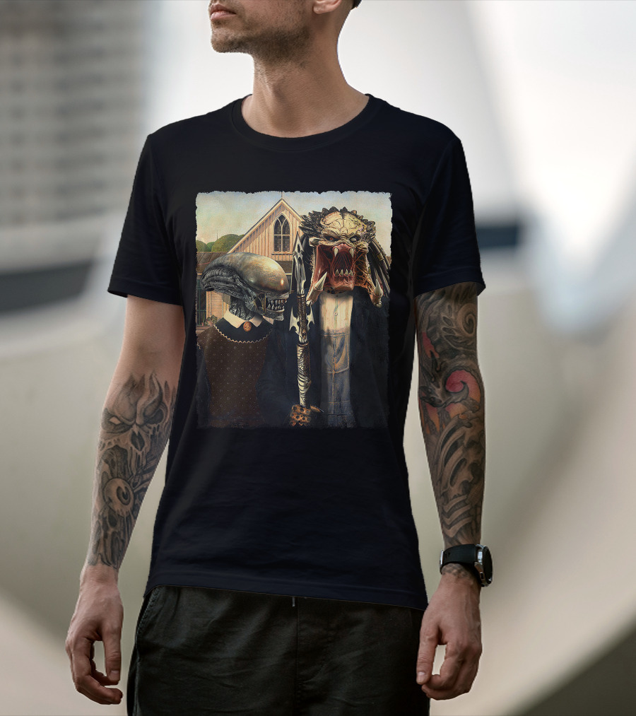 Aliens Predator Gothic T-Shirt