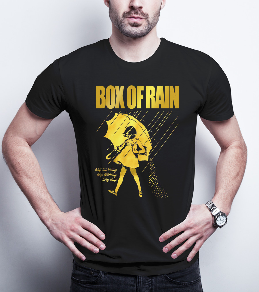 Box Of Rain Any Morning Any Evening Any Day Umbrella Girl T-Shirt