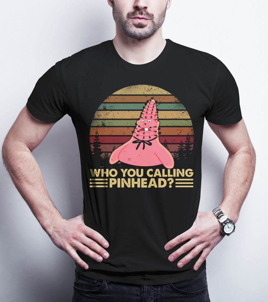 Who You Calling Pinhead Vintage Retro Sunset T-Shirt