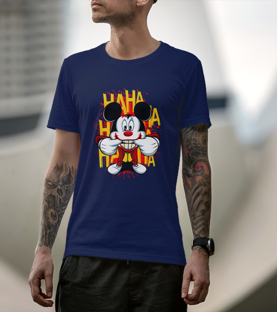 HAHA Mickey Mouse Funny Man T-Shirt