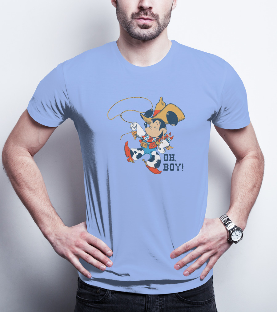 Mickey Mouse Cowboy Oh Boy T-Shirt