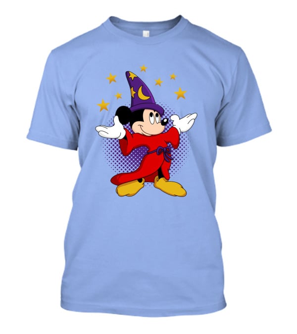 Mickey Mouse Wizard Sorcerer's Apprentice Magic Stars T-Shirt