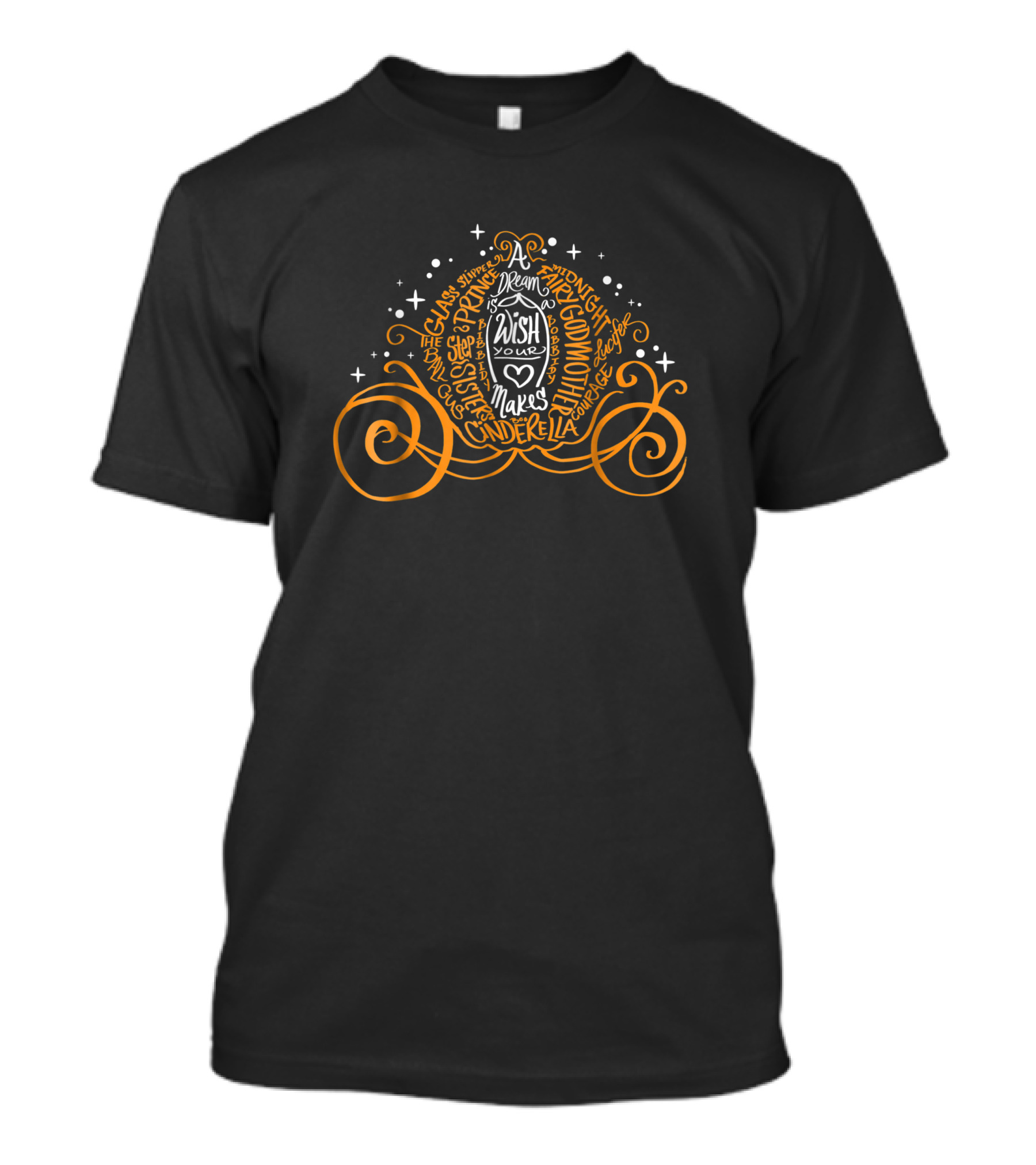 Disney Cinderella Dream Wish Pumpkin Coach T-Shirt