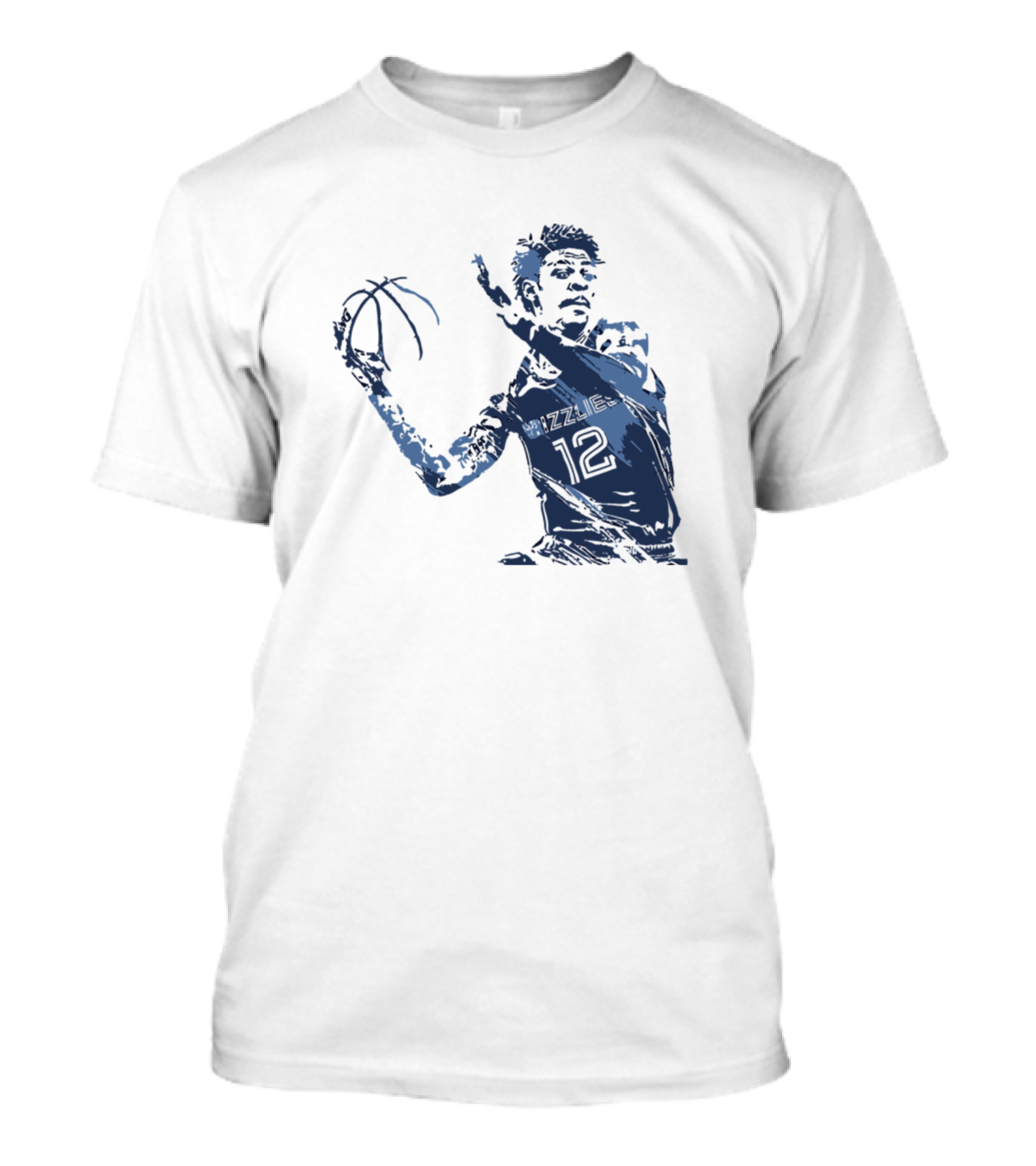 Grizzlies 12 Basketball Player T-Shirt