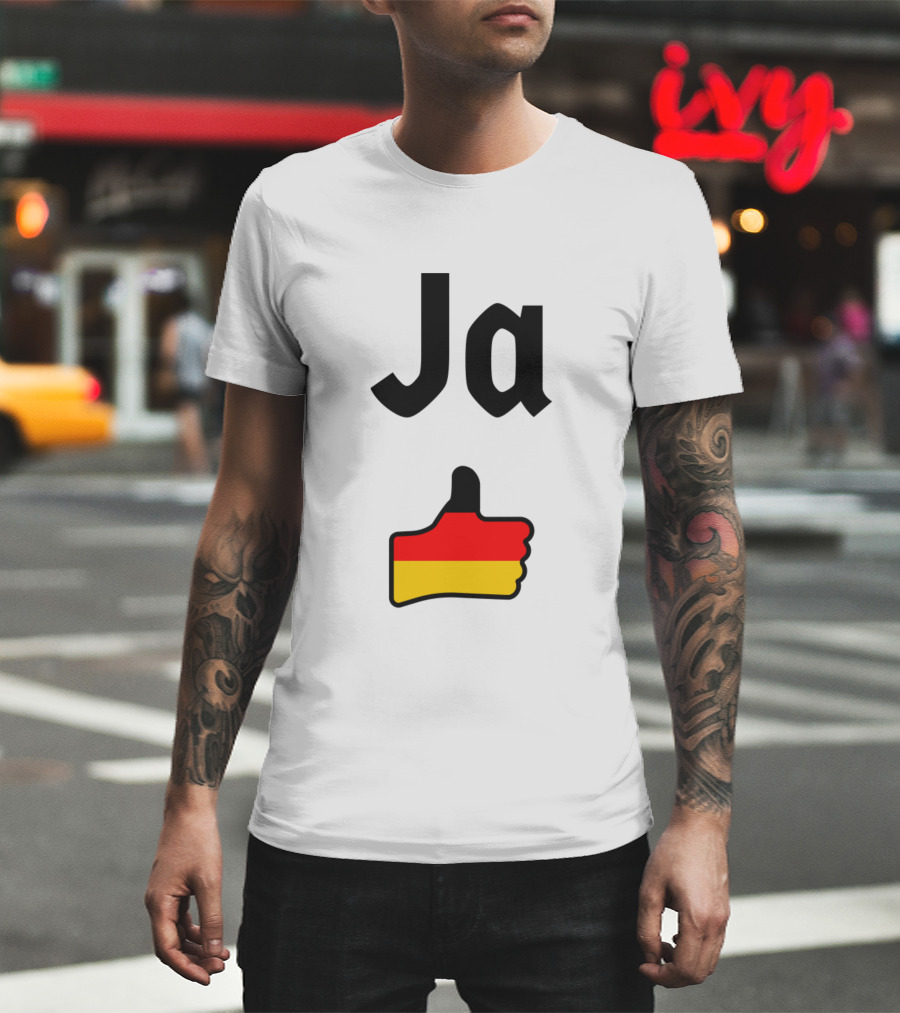 Ja Thumbs Up German Flag T-Shirt