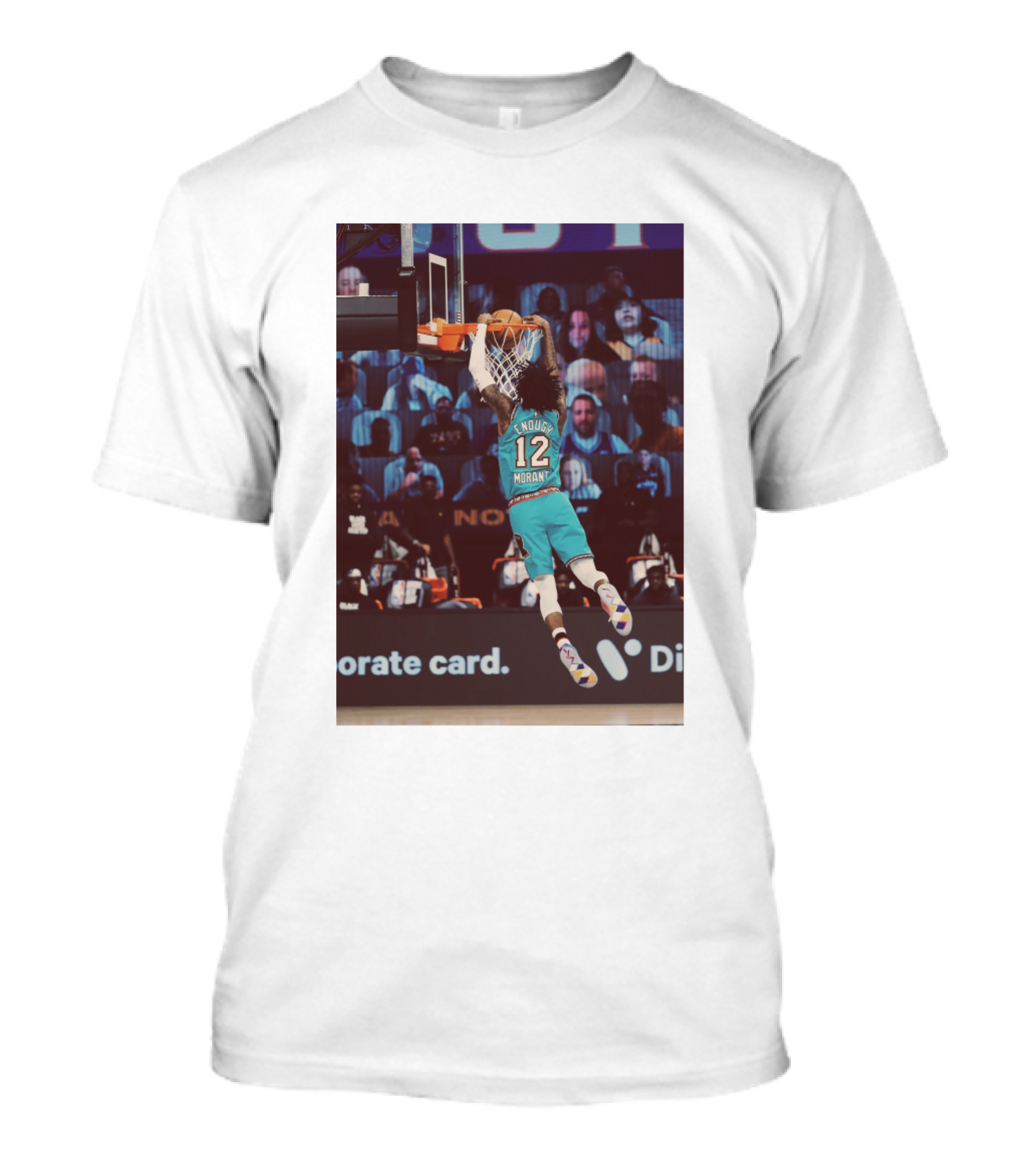 Funny Slamdunk Morant Number 12 Basketball Dunking Scene T-Shirt