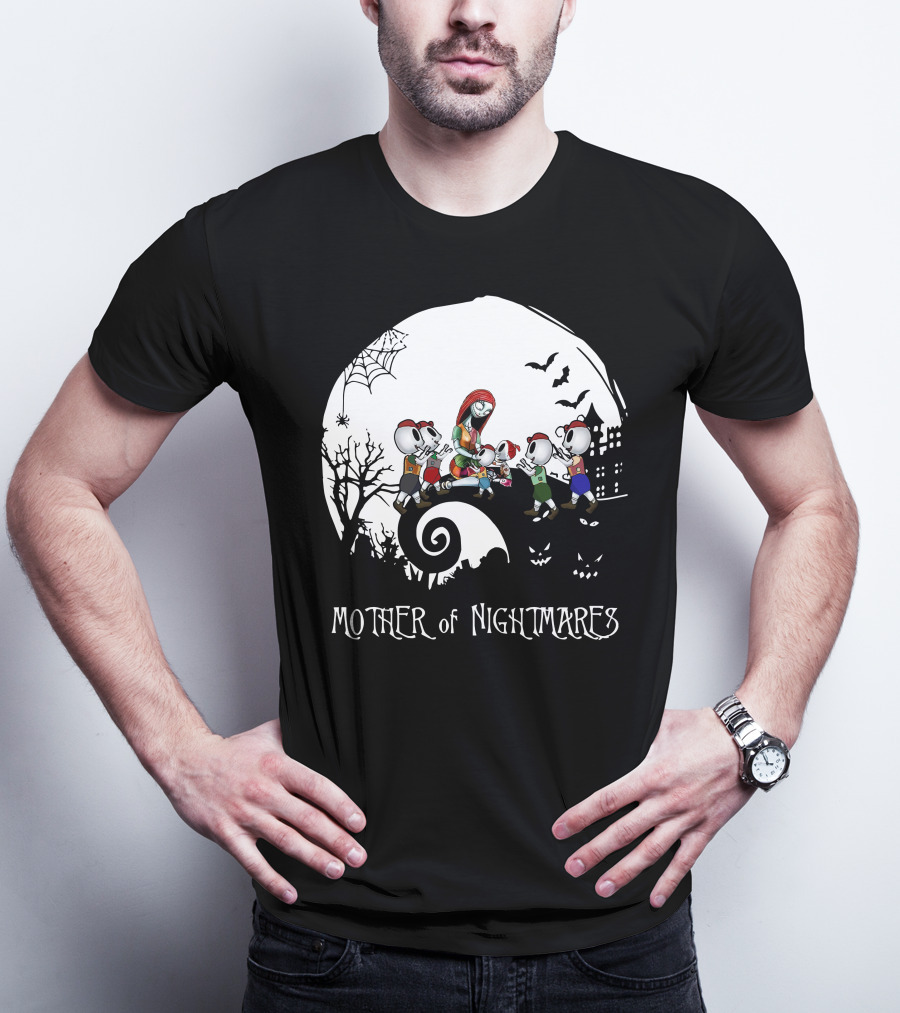 Mother Of Nightmares Halloween Scene With Five Characters T-Shirt