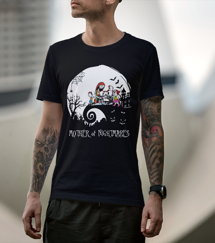 Mother Of Nightmares Halloween Family Moon Scene T-Shirt