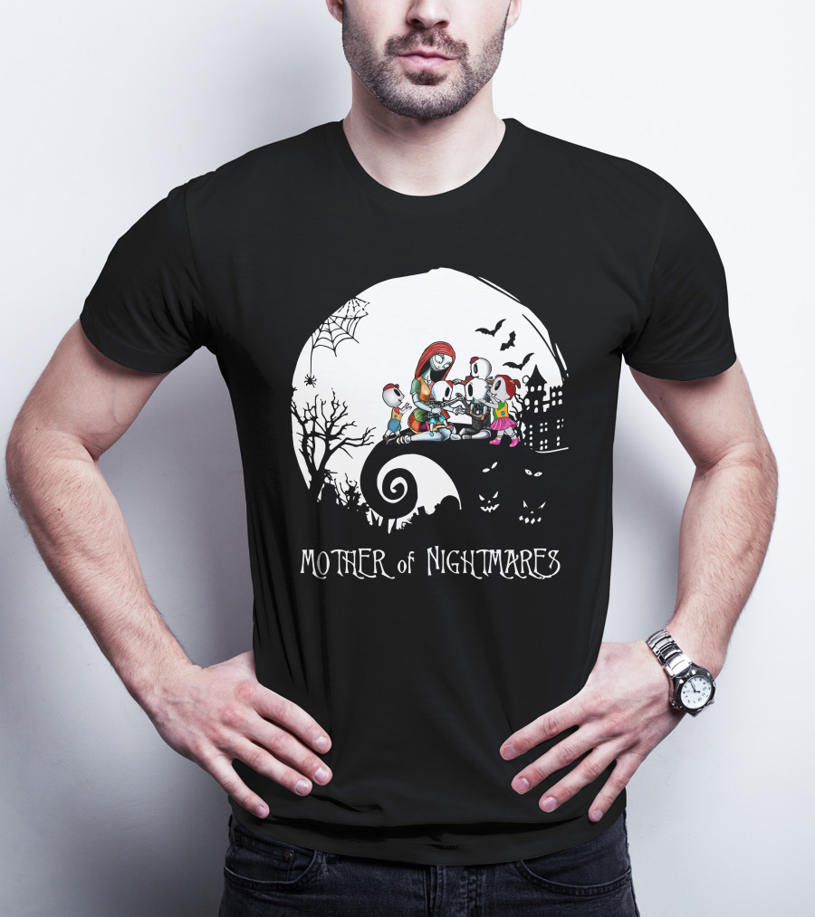 Mother Of Nightmares Halloween Family Moon Scene T-Shirt