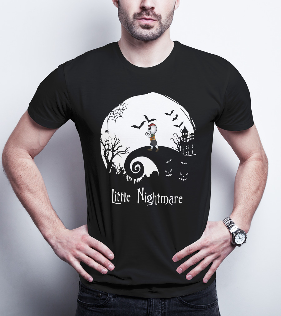 Little Nightmare Boy Halloween Spooky Scene T-Shirt