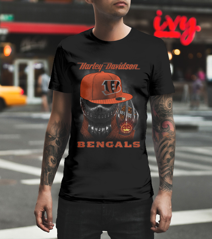 Harley Davidson Bengals Cincinnati Hd Jack T-Shirt